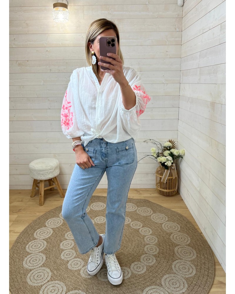 Jean coupe droite 7/8 Manoé